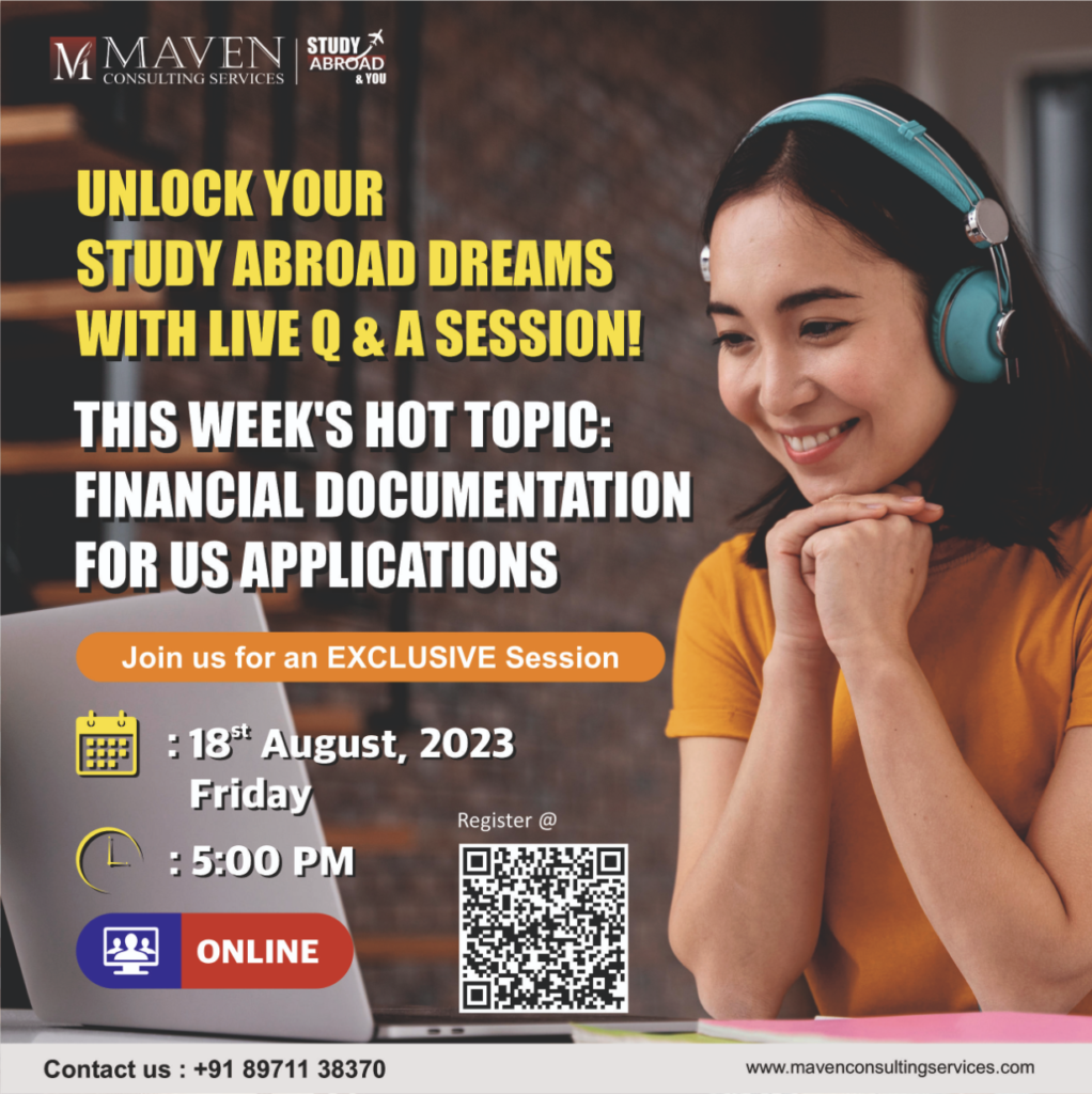 Live Q&A Session on Study Abroad - Maven Consulting Services
